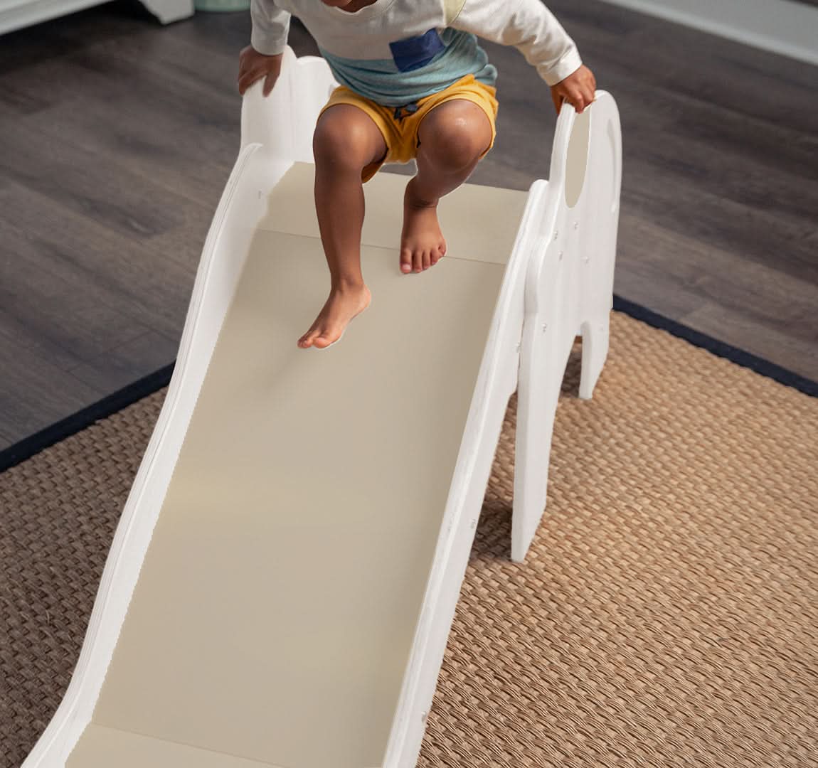 Nima Elephant Slide | Wooden Slide for Toddlers & Kids