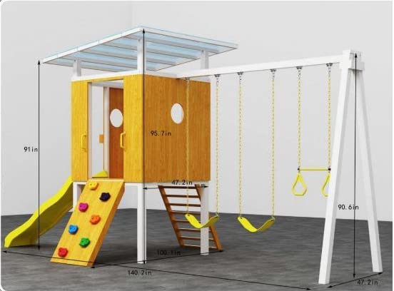 Modern Outdoor Swing Set | Forest From Avenlur