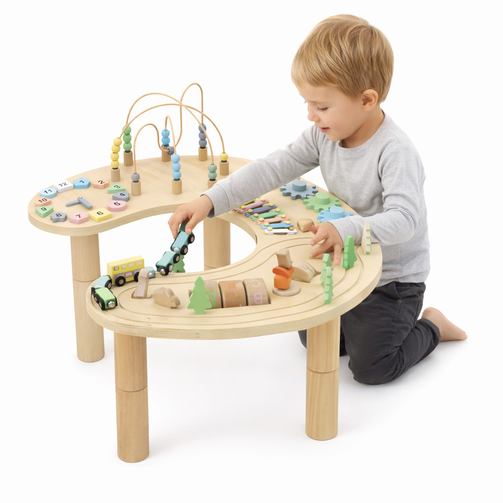 Wooden Sensory Play Table | Multi-Activity Toy Table | Avenlur