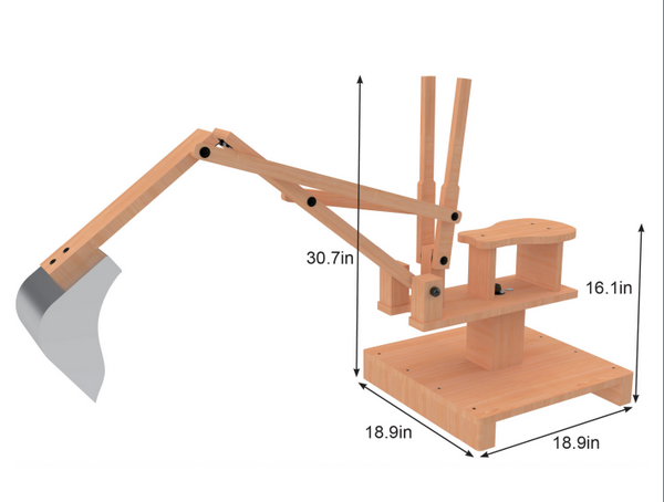 Outdoor Excavator Toy for Kids | Backyard Digger (No Sandbox)
