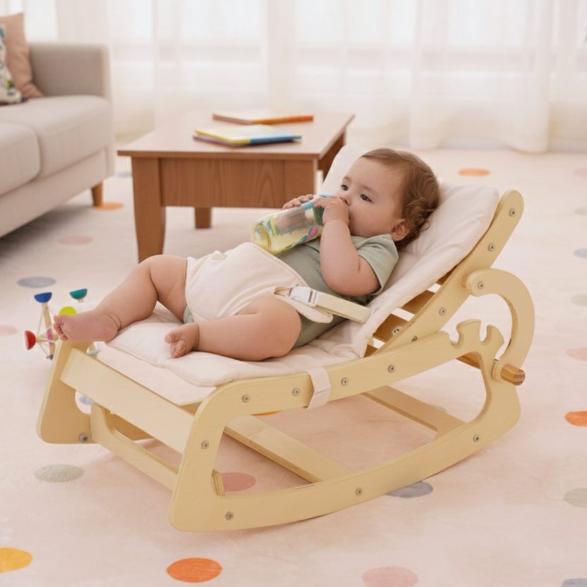 Avenlur Hemlock Wooden Baby Rocker – Soothing Sleeper for Newborns