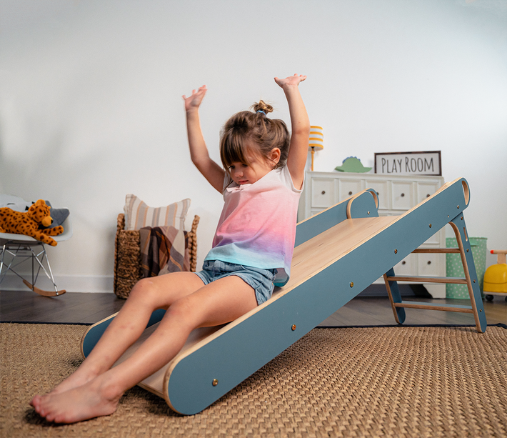 Holland Wooden Folding Slide for Toddlers & Kids | Avenlur