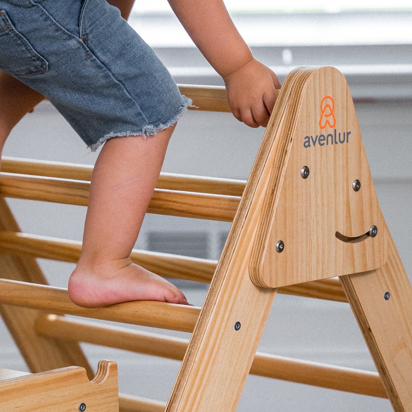 Hazel: A Pikler Triangle Ladder & Wooden Climber | Avenlur