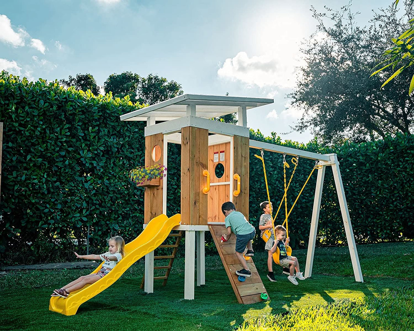 Modern Outdoor Swing Set | Forest From Avenlur